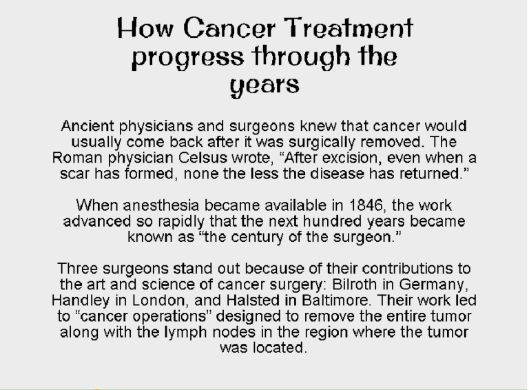 Cancer Treatments Evolution Over The Years - Infographic